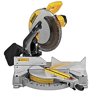 DEWALT 12-Inch Miter Saw, 15-Amp, Single Bevel, Compound (DWS715),Black