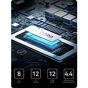 MINISFORUM NAB5 Mini PC 12th Gen Core i5-12450H(8C/12T) Mini Computer 16G RAM+512G SSD, Expandable HDD Slot, HDMI×2+USB-C×2 4K@60Hz Outputs, Intel UHD Graphics Desktop Computer