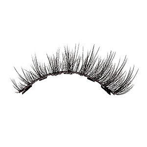 KISS Magnetic Lashes, Crowd Pleaser, 1 Pair of Synthetic False Eyelashes With 5 Double Strength Magnets, Wind Resistant, Dermatologist Tested Fake Lashes Last Up To 16 Hours, Reusable Up To 15 Times