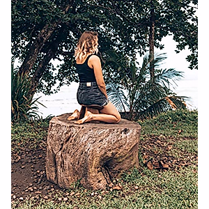 BLUECONY Meditation Bench IKUKO Basic, Preassembled Version, Wooden Kneeling Ergonomic Seiza - Solid Wood Dark Walnut, High Height (8" or 20 cm)