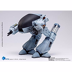 Hiya Toys Robocop: Battle Damaged ED-209 1:18 Scale Action Figure, Multicolor