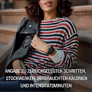 Garmin vivomove Sport, Hybrid Smartwatch, Health and Wellness Features, Touchscreen, Black