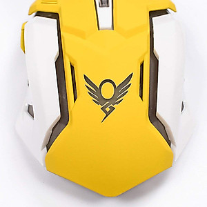 Gaming Mouse, Backlit Optical Game Mice Ergonomic USB Wired with 2400 DPI and 6 Buttons 4 Shooting for for PC& Mac E-Sports Gamers (Mercy)