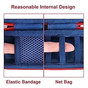 co2CREA Hard Travel Case Replacement for Bosch GLM 20 Compact Blaze 65' Distance Measure (Black Case + Inside Blue + Red Zipper)