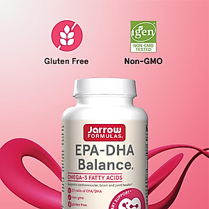Jarrow Formulas EPA-DHA Balance, 1,200 mg Omega-3 Fatty Acids for Cardiovascular Support, 240 Softgels, 120 Day Supply