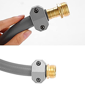 Zinc and Aluminum Male Coupling, Fits All 5/8-Inch and 3/4-Inch Garden Hose Repair Fitting, 2 Pack