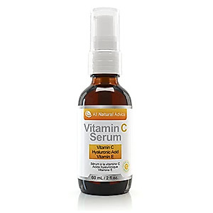 Vitamin C Serum For Face - All Natural Advice, with Hyaluronic Acid & Vitamin E – Facial Serum for Deep Hydration - Organic Face Care -Proud Canadian Company (60ml / 2oz)