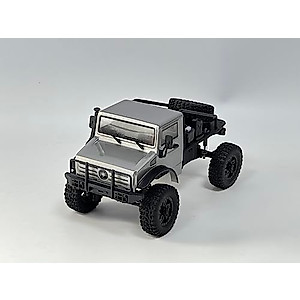 HobbyPlus CR18P EVO Trail Hunter (Silver) - HBP Micro RC Car, RC Crawler 1/18 Scale Full Lock 4WD with 2.4Ghz 4 Channel TX, RC Toys, Remote Control Car for Adults (HELIDIRECT)