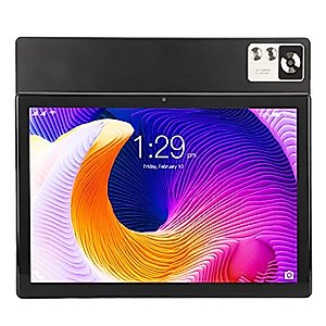 Honio HD Tablet, 10.1 Inch FHD Aluminum Alloy Office Tablet 5G WiFi 4G LTE Dual Camera Octa Core CPU with Travel Case Keyboard (US Plug)