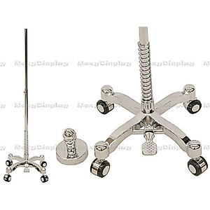 ROXYDISPLAY™ White Color Body Form, Size 18-20, Plus Size Mannequin with Chrome Caster Base+Cap