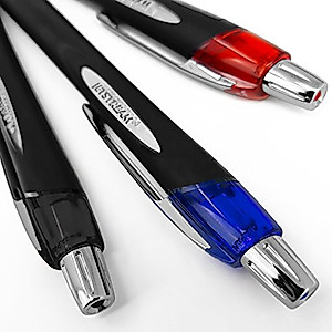 Uni-Ball - Jetstream SXN-210-1.0mm Retractable Rollerball Pen - Pack of 5 - [2 Black, 2 Blue, 1 Red]