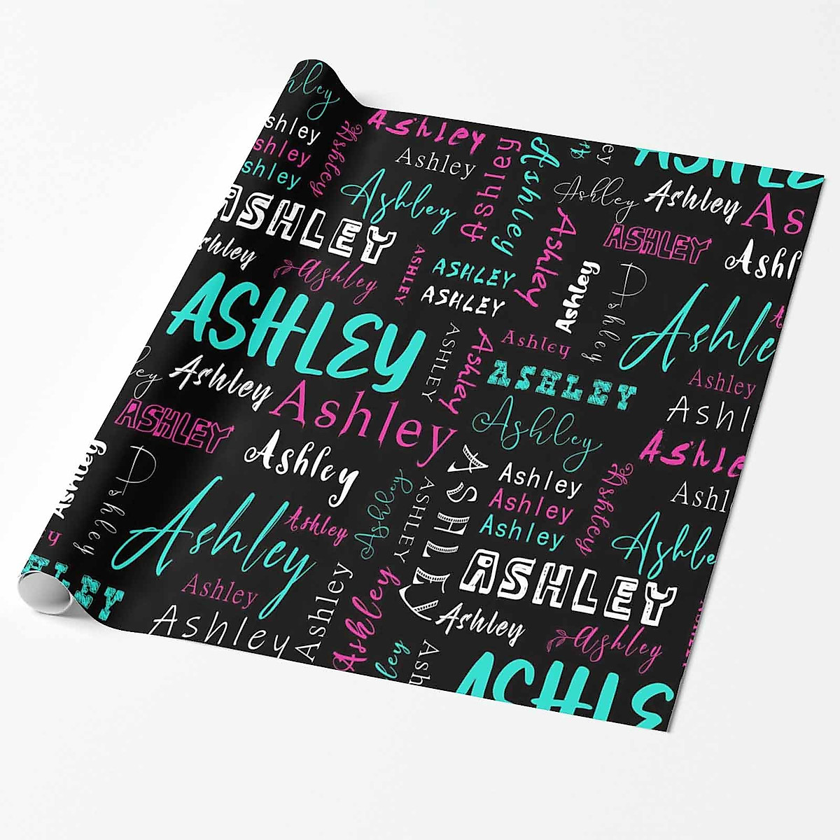 MyPupSocks Personalized Christmas Wrapping Paper Birthday Gift Wrap for Men Customized Wrapping Paper Christmas Baby Boy Wrapping Paper Baby Shower