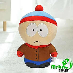 MRHN South North Park Plush Figures Toys Doll Kenny - Kyle Stan Eric Plushies Cartoon Characters Cotton Stuffed Plush Stuffed Ornaments Gift, Anime Cartoon Fans Children Adults