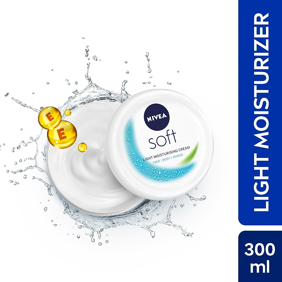 Nivea Soft Light Moisturising Cream | 300ml (10.14 Fl Oz)