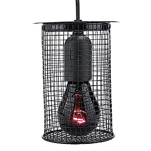 Wchiuoe Reptile Lamp Cover, Round Reptile Anti-Scald Lamp Cover Heater Guard for Heating Light Reptile Protection, Heating Bulb Guard Pet Scald Prevention