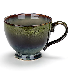 CosyCorner 17 Ounce Ceramic Coffee Mug Tea Cup, Large-sized Black Coffee Mug Perfect for Coffee, Cappuccino, Latte, Tea, Cocoa, Cereal, Hot Chocolate, Ice Cream Bowls