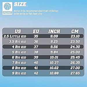 ASHION Boys Girls Shoes Sneakers Kids Shoes Boy's Basketball Shoes for Kids Basketball Shoes Tennis Shoes Non-Slip Sneakers(4,A-white)