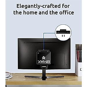 Bmax Mini PC N4020(up to 2.8GHz) 6GB DDR4 128GB eMMC Mini Desktop Computer 4K USB 3.0 x4 HDMI VGA Dual Band WiFi RJ45 BT 4.2 Micro PC Mini Computer