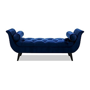 Jennifer Taylor Home Alma Entryway Bench, Navy Blue