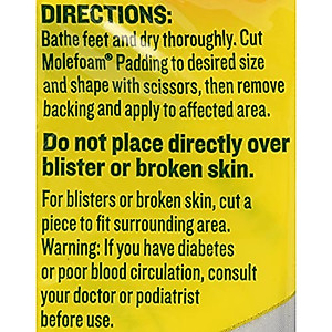 Dr. Scholl's Molefoam Padding 2 Each (Pack of 5)