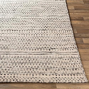 Mark&Day Area Rugs, 8x10 Marie Global Gray Area Rug, Beige Grey Black Carpet for Living Room, Bedroom or Kitchen (8' x 10')