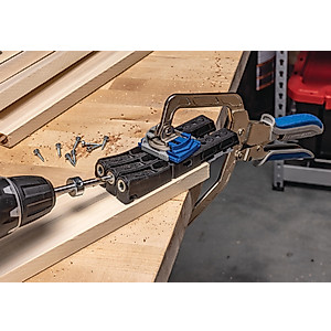 Kreg KPHJ230 - Kreg Pocket-Hole Jig Micro - Micro Jig for Thin Stock, Cabinets, Drawers & Repairs - 33% Smaller Holes - For 1/2” & 3/4” Thick Materials - Holiday Home Improvement Gifts for Him