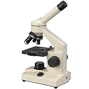 AmScope M100C-LED-SP14-E 40X-1000X Student Biological Field Microscope with LED Lighting + Camera + Slide Preparation Kit