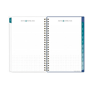 2023-2024 Blue Sky™ Inkwell Press Whirlwind Frosted Polypropylene Horizontal Weekly/Monthly Flex Academic Planning Calendar, 5" x 8", July 2023 to June 2024, 144271