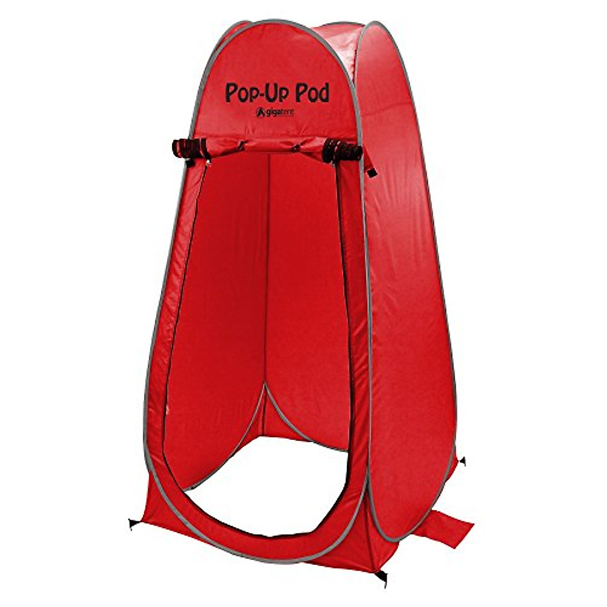 GigaTent Pop Up Pod Changing Room Privacy Tent – Instant Portable Outdoor Shower Tent, Camp Toilet, Rain Shelter for Camping & Beach – Lightweight & Sturdy, Easy Set Up, Foldable (Red)