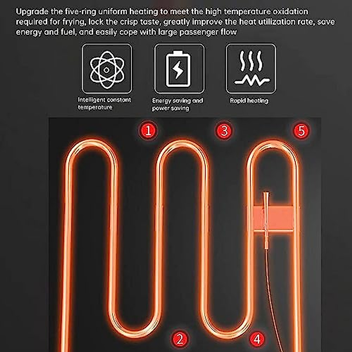 Small Deep Fat Fryer With Countertop Fryers Stainless Steel French Fries Electric Deep Fryers 10 Liter, Viewing Window, Countertop Fryer, 60-200°C Adjustable Temperature Control, Safety Handle