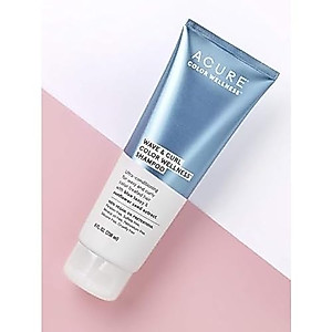 ACURE Wave & Curl Color Wellness Shampoo | 100% Vegan | Performance Driven Hair Care | Blue Tansy & Sunflower Seed Extract - Ultra-Conditioning For Wavy & Curly Color Treated Hair | 8 Fl Oz