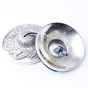 Himalayan Bazaar Tingsha Cymbals Bells - Easy To Play - Meditation Mindfulness Bronze Chime For Chakra Healing Sound Bath Spiritual Gifts Handcrafted Tibetan