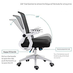 BZLSFHZ Computer Chair Sturdy Adult Personalized Rotating Armrest Removable Hall Chair Internet Cafe Chair (Color : Gray)