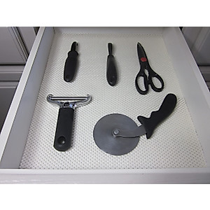 Quality Shelf and Drawer Liner, Non-Adhesive, Non-Slip, Durable, Gripping and Measures 18" x 8' for Kitchen, Pantry, Bathroom Vanity, Cupboard, Office, Laundry Room and Workshop Cabinets (White)