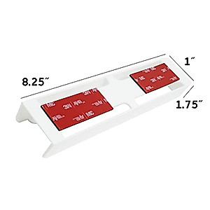 Storage Theory Food Pouch Slider Organizer for Kitchen Pantry, Cabinet and Refrigerator - Peel and Stick Storage for Applesauce, Yogurt, Baby Food Pouches - 3 pk