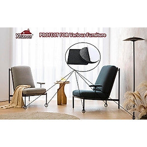 Felt Furniture Pads Self Adhesive -182 Pcs , Cuttable Anti Scratch Floor Protectors for Furniture Feet Chair Legs, Furniture Felt Pads for Hardwoods Floors, Black