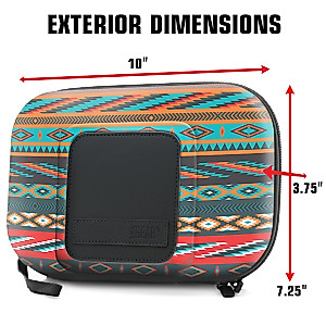 USA Gear 3D Printing Pen Hard Case Compatible with 3D Doodler Pen, Scrib3d 3D Pen, Mynt3d Super 3d Pen, PIKA3D, and more 3D Pen - Storage Case for 3D Print Pen PLA Filament, Charging Cable (Southwest)