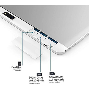 Lectrus 10 inch Android 10.0 Tablet with Quad-Core Processor, 32GB Storage, Dual Cameras & Speakers, 1280x800 IPS Full Display, WiFi, Bluetooth, Google Certified, USB C, Silver