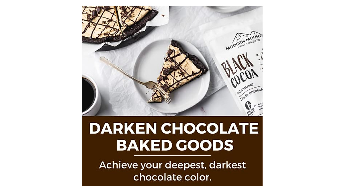 Dark Black Cocoa Powder for Baking & Rich Chocolate Flavor
