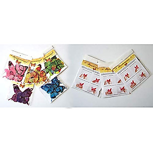 JYPHM 24PCS 3D Butterfly Wall Decal Removable Stickers Decor for Kids Room Decoration Home and Bedroom Art Mural Green