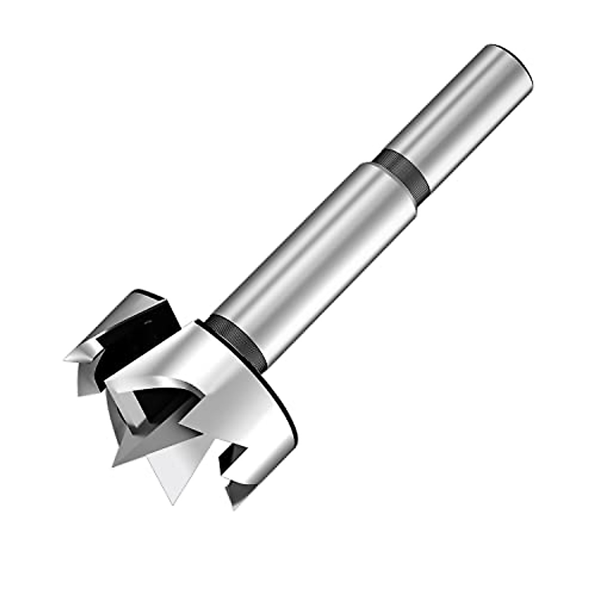 Aopin Forstner Drill Bit Professional Woodworking Hole Saw, Precision Shear Multi-Tooth High Carbon Steel, Cutting Diameter 26mm(1.02"), Silver, 1Pcs