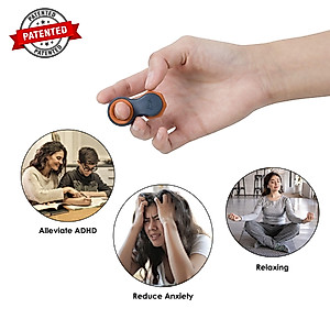 Yogi Fidget Toy - Patented Fidget Spinner Design, Desk Toy for Office, Anxiety Relief, ADHD Toy, Autism, Quiet Fidget Toys for Adults & Kids, Five Ring Sizes, Easy to Use Sensory Toy - Supernova