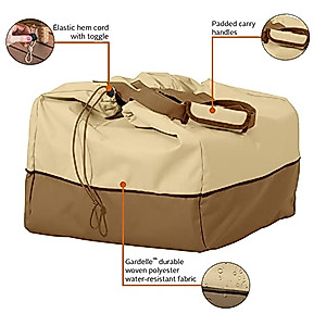 Classic Accessories Veranda Water-Resistant 20 Inch Rectangular Table Top Grill Cover