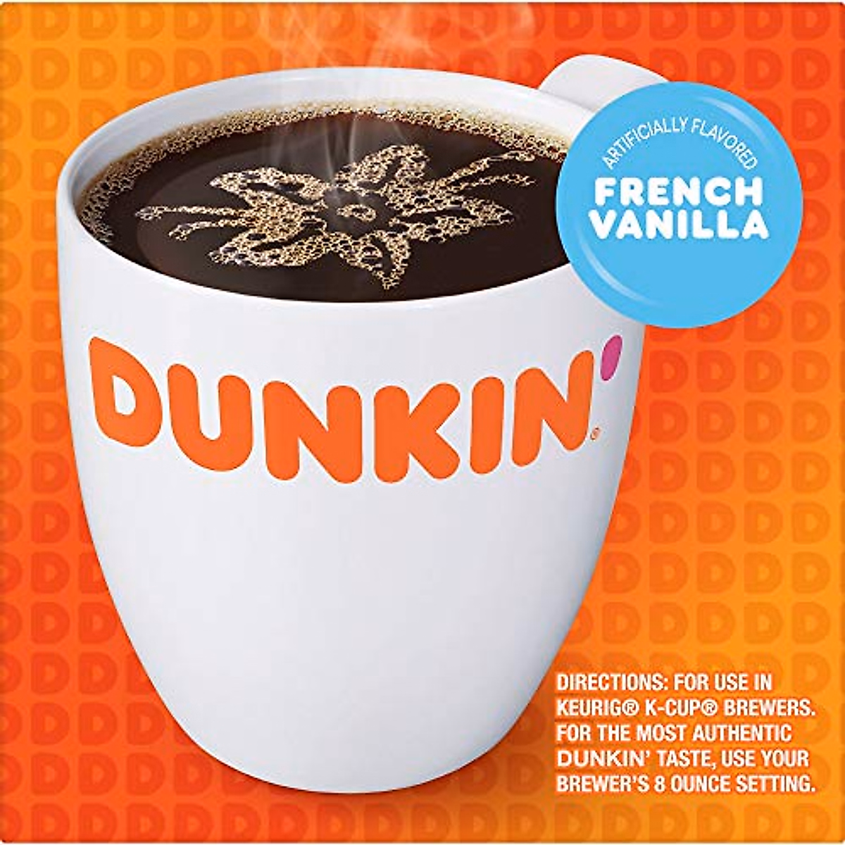 Dunkin' French Vanilla Flavored Coffee, 22 Keurig K-Cup Pods