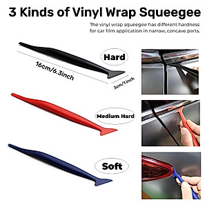 SETLUX 32PCS Vinyl Wrap Tool Kit Car Wrapping Kit Car Tint Tools Kit Window Tint Squeegee…