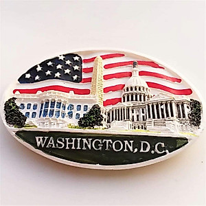 Washington D.C. USA America Fridge Magnets Funny 3D Resin Magnet for Refrigerator Travel Souvenir Gifts Home Kitchen Decoration Magnets Sticker Crafts