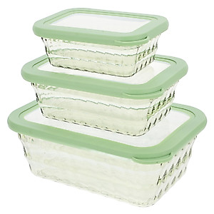 ULTECHNOVO 6 Pcs Kitchen Storage Box Fruit Food Container Stackable Fridge Drawer Grain Storage Case Candy Nuts Container Food Organizer Rifgerator Organizer Bins Snack Storage Case Pp