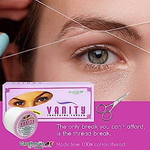 Vanity Threading Thread - Pack of 2 (10 Spools in Each Box) with Scissor by Behal International