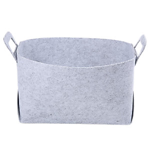 Foldable Felt Storage Bin Basket with Handles Collapsible Fabric Cube Organizer for Nursery,Office,Bedroom,Baby-Clothes Toys Blanket Organizing