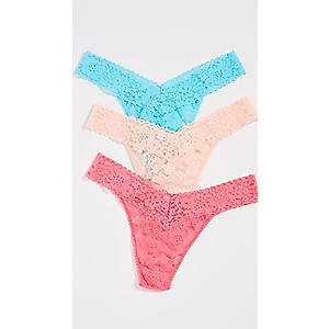 hanky panky, Daily Lace Original Rise Thong 3 Pack, One Size fits 4-14